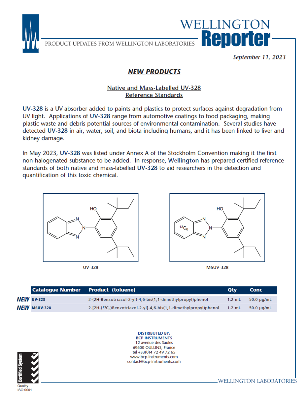 Other reagents - BCP Instruments